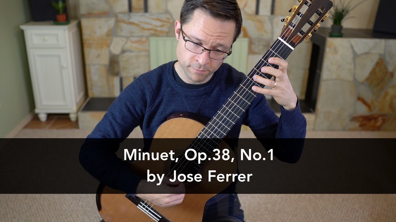 Minuet, Op.38, No.1 by Jose Ferrer for Classical Guitar | Primo Guitar